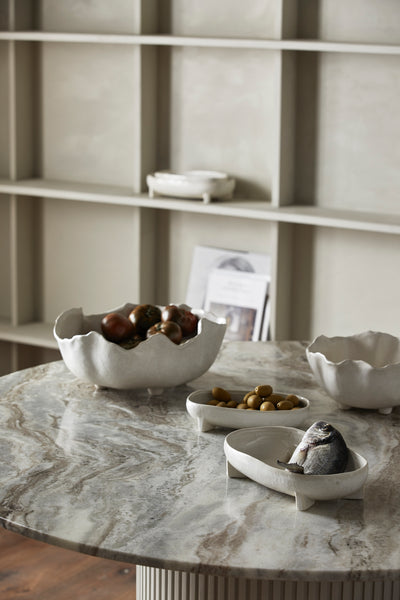 ERIE IVORY round dining table, marble top, Ø 140 – Valhalla Living ...